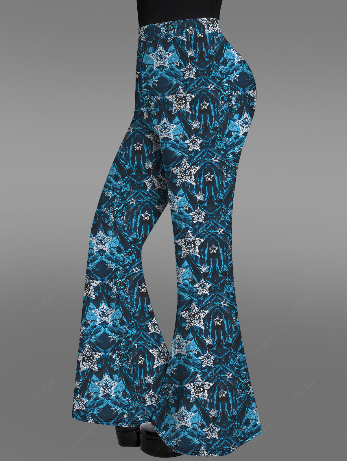Gothic 3D Print Flare Pants – Rgothic