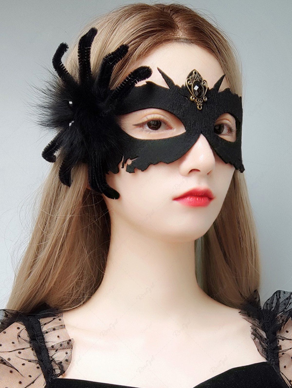 Halloween Half Face Spider Grim Reaper Mask – Rgothic