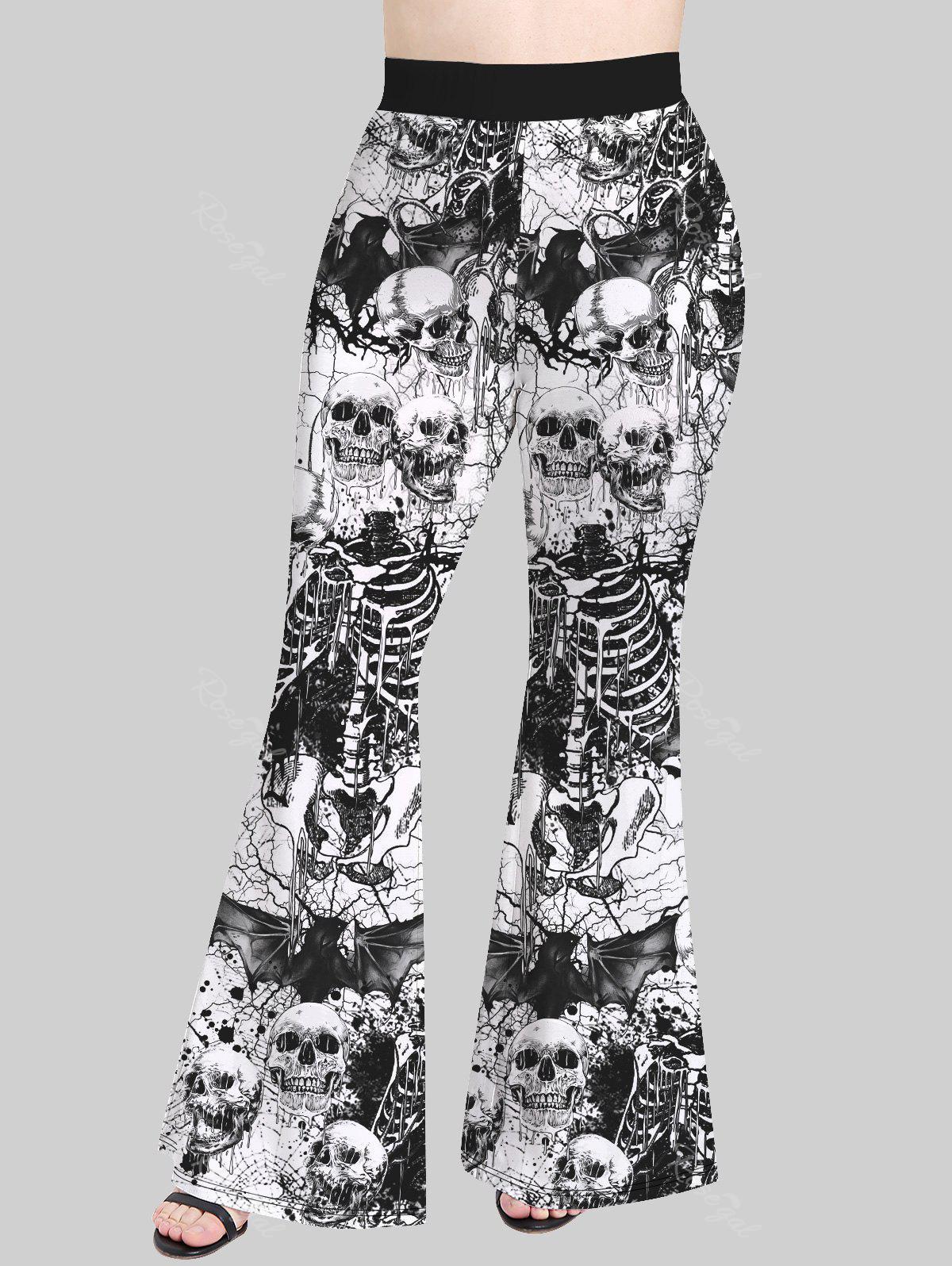 Gothic 3D Print Flare Pants – Rgothic