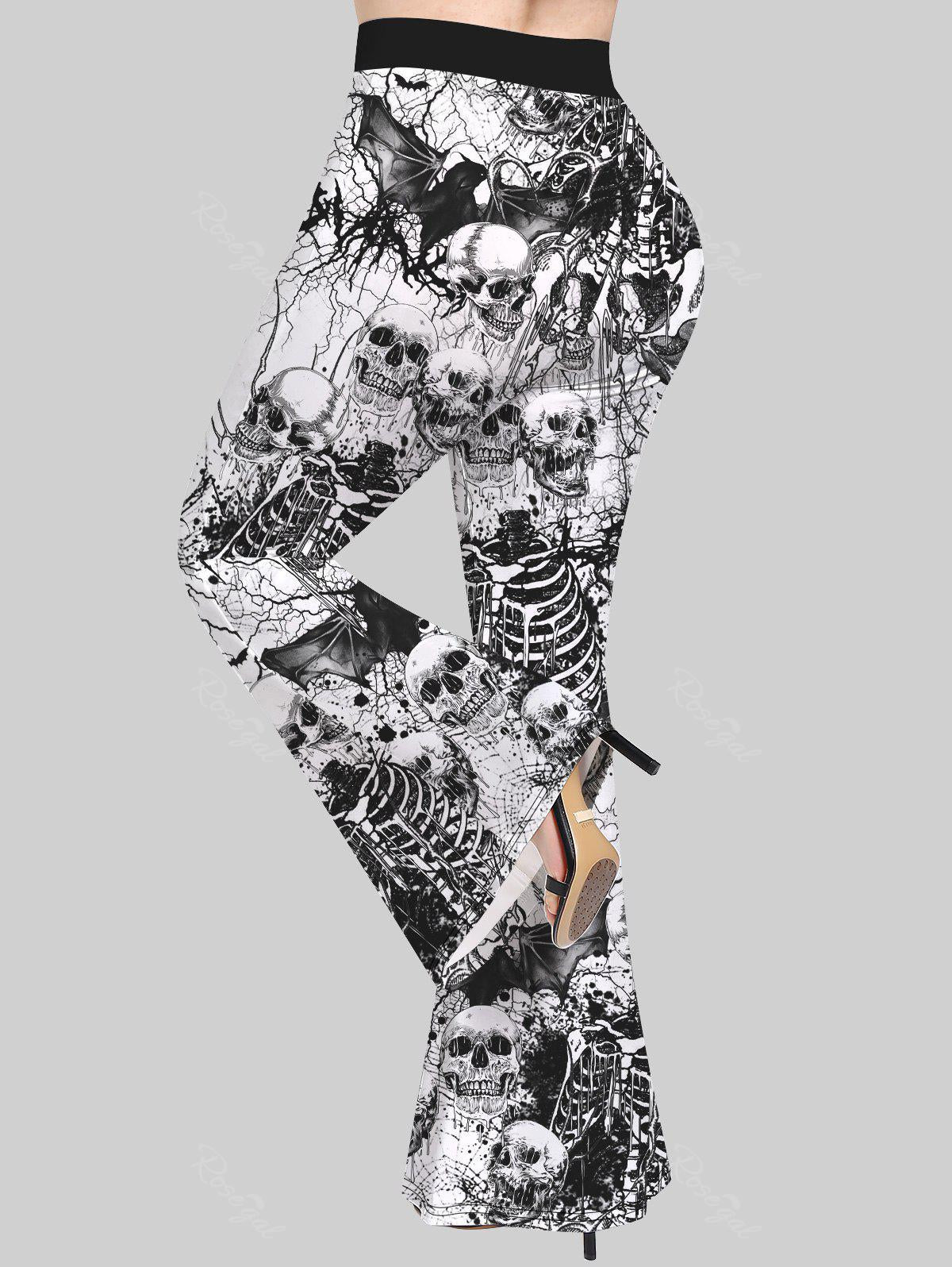 Gothic 3D Print Flare Pants – Rgothic