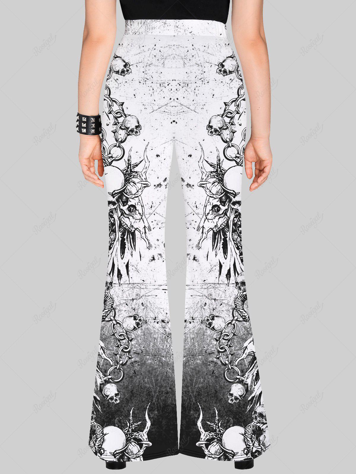 Gothic 3D Print Flare Pants – Rgothic