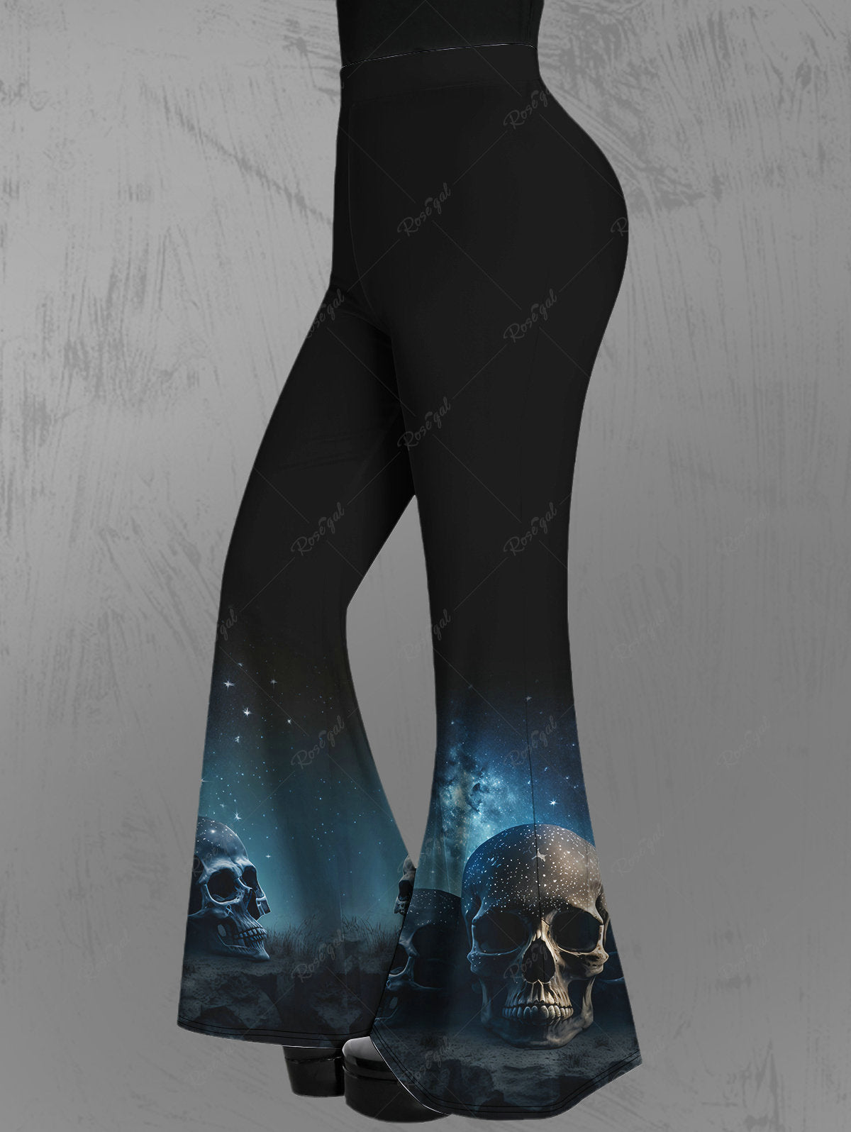 Gothic 3D Print Flare Pants – Rgothic