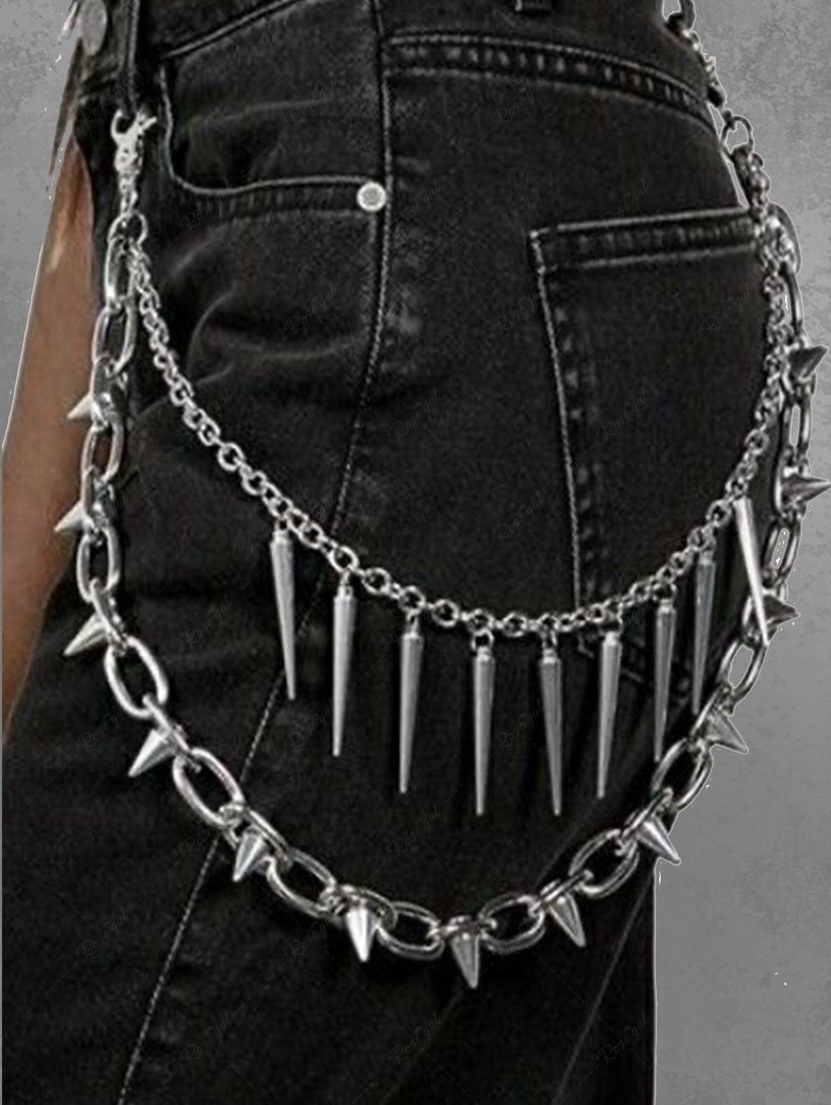 Rivet Pendant Double Layered Chains – Rgothic