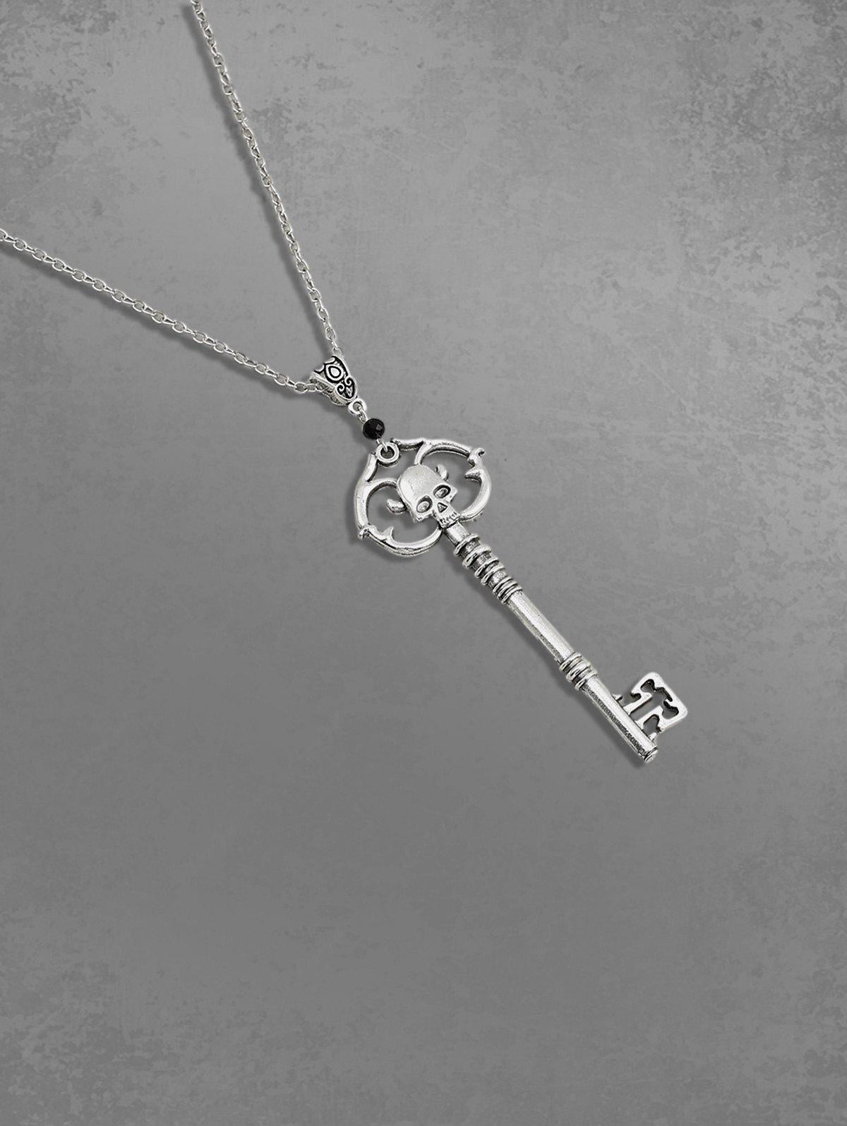 Gothic Vintage Skull Key Shaped Necklace – Rgothic
