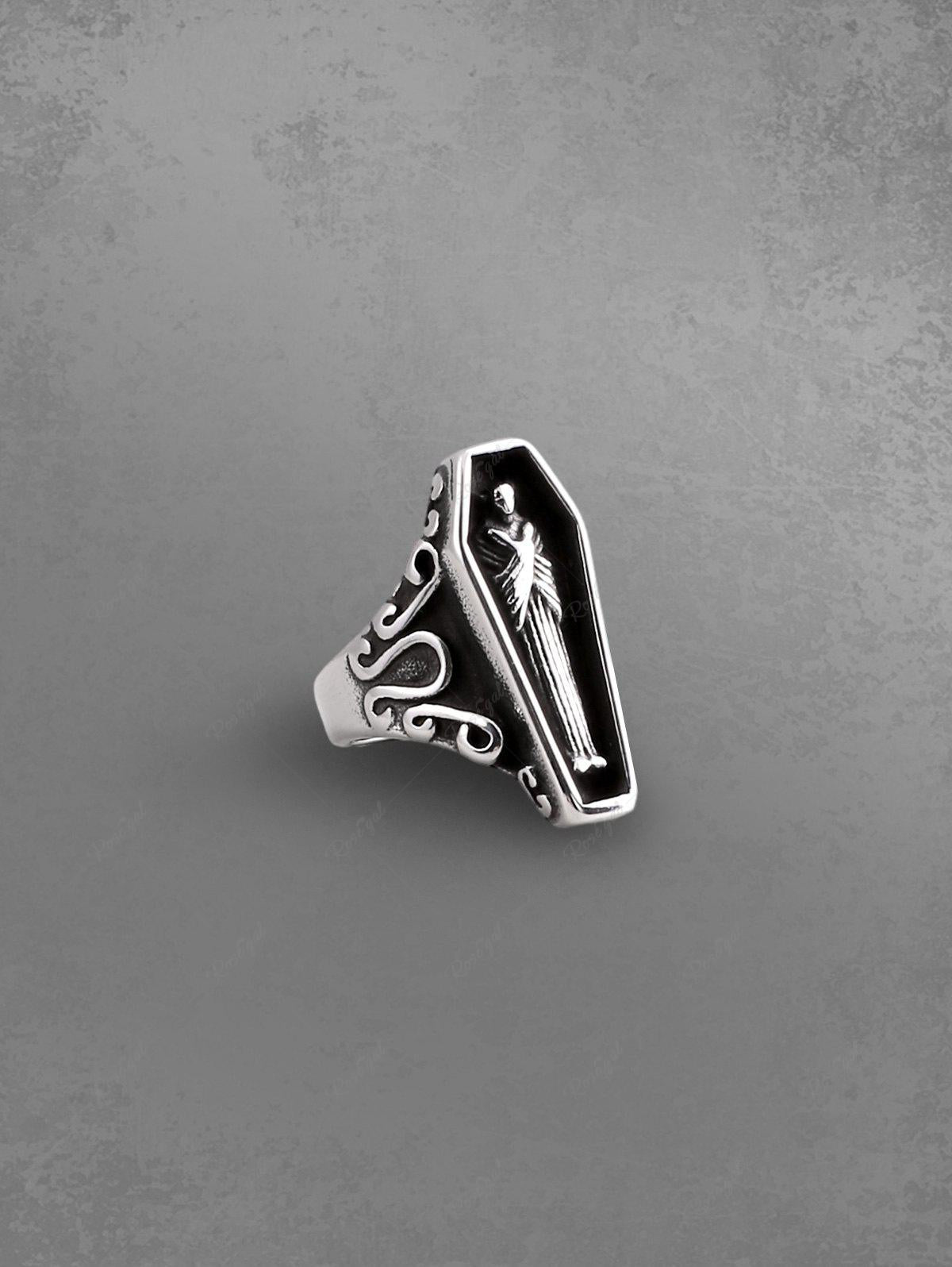 Vintage Mummy Coffin Shaped Ring – Rgothic
