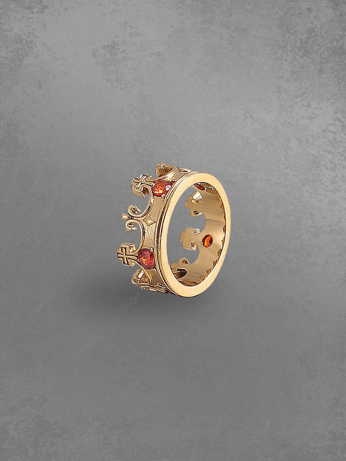 Gothic Vintage Crown Vampire Ruby Ring – Rgothic