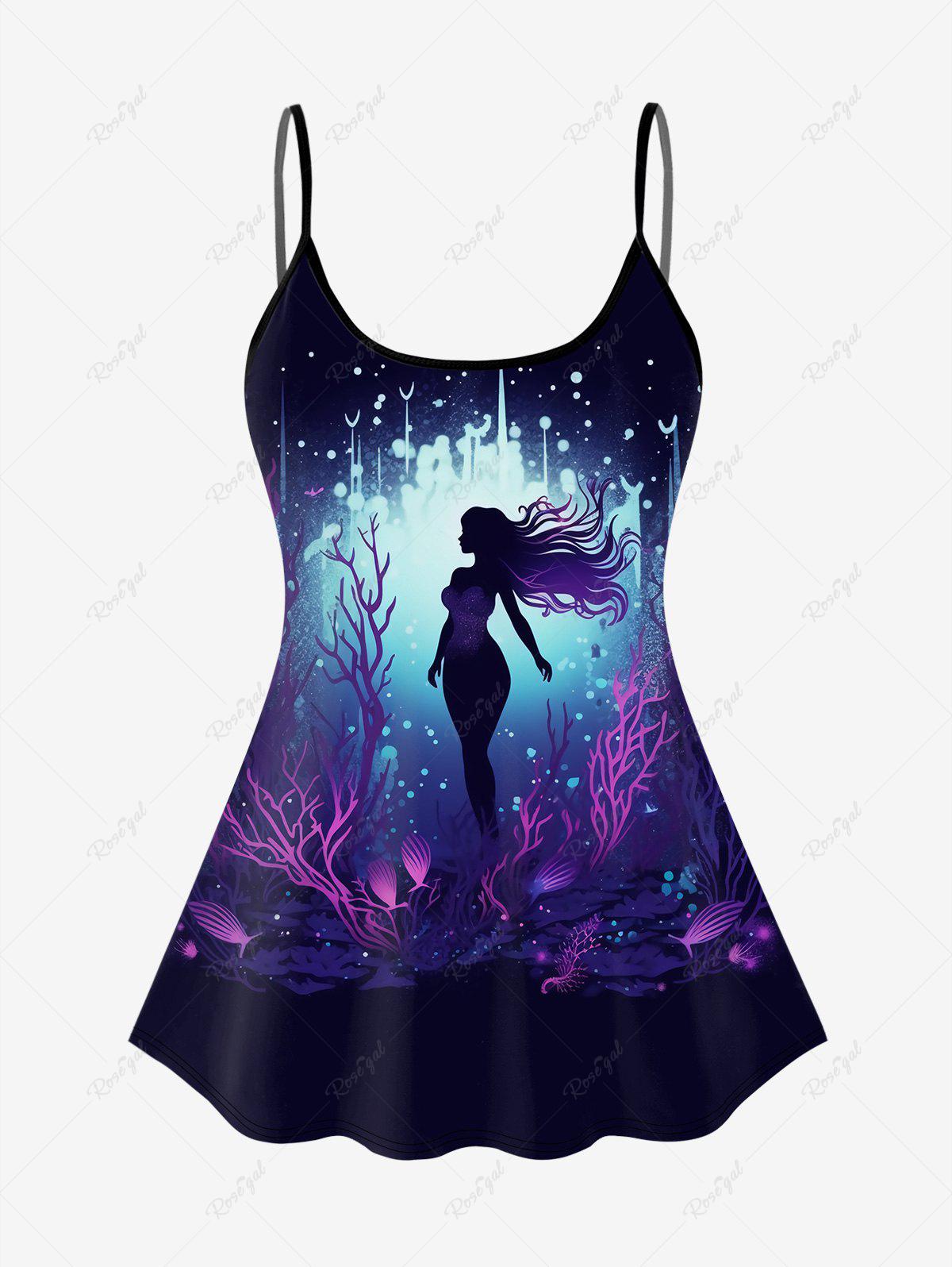 Gothic 3D Print Boyleg Tankini Swimsuit (Adjustable Shoulder Strap ...