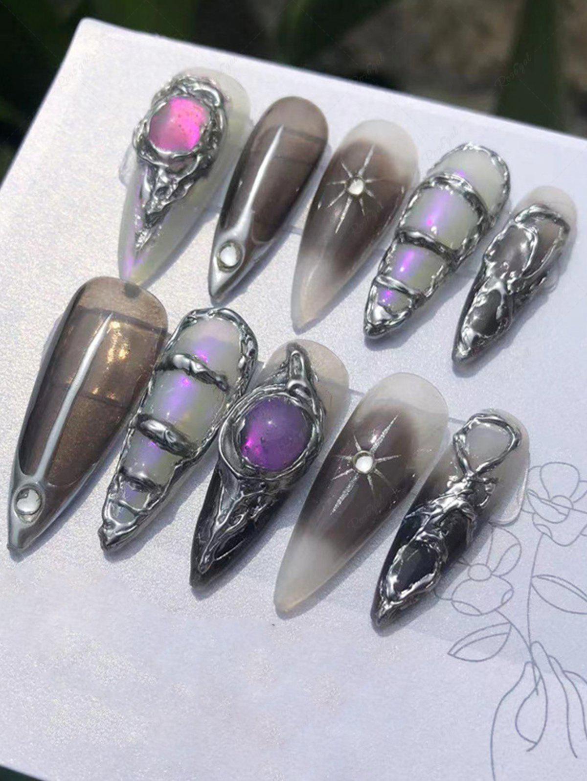 Gothic Star Moon Press On Nails – Rgothic