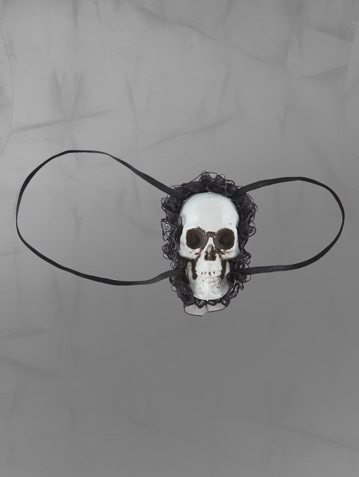 Gothic Vintage Skull Lace Trim Halloween Eye Patch – Rgothic